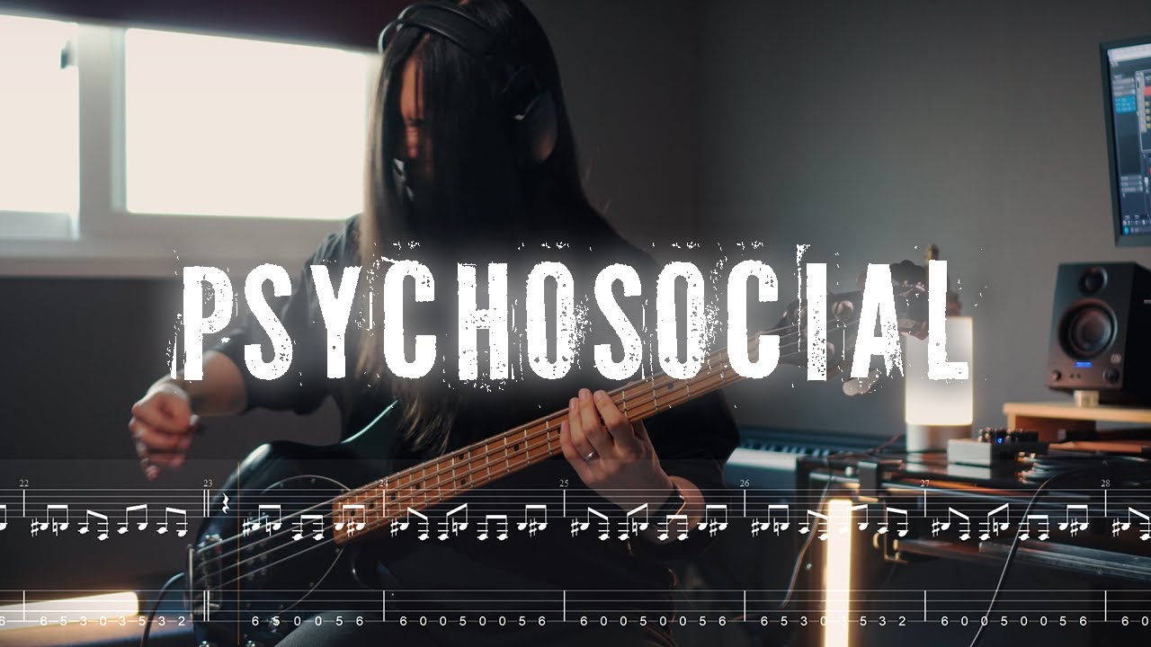 Slipknot - Psychosocial | Bass Cover with Play-Along Tab - YouTube