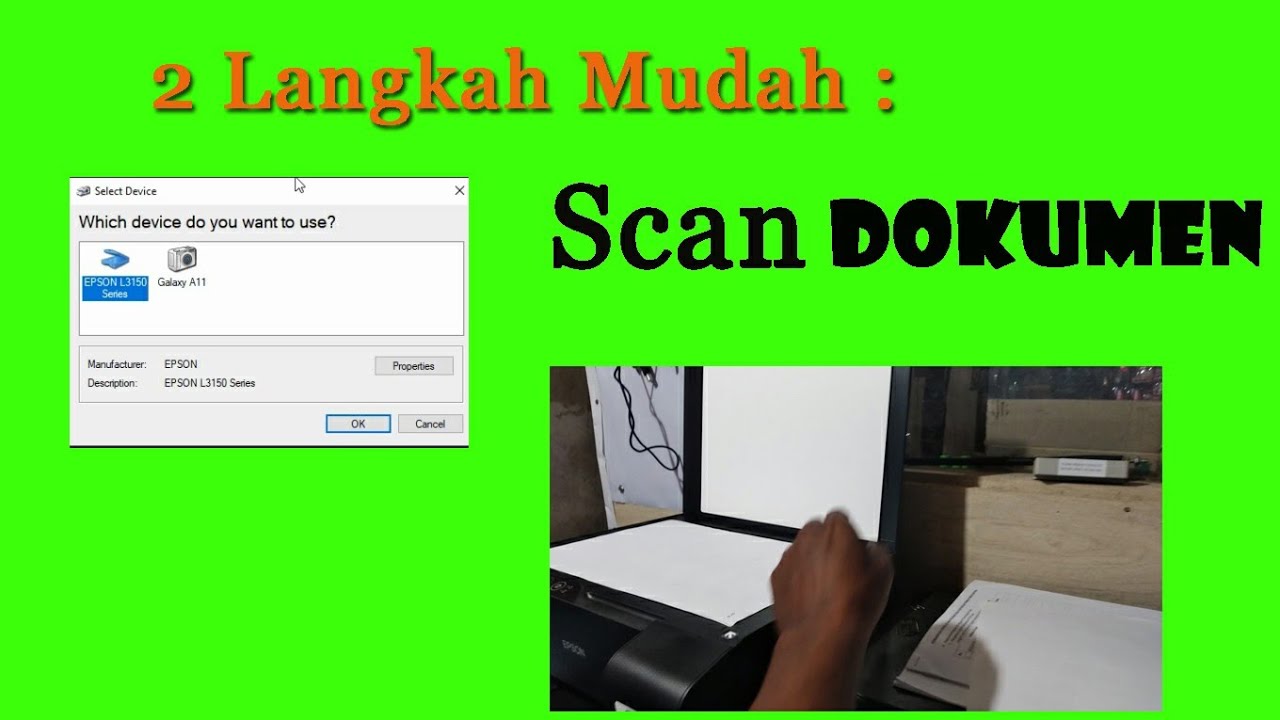 Tutorial Pemula : 2 Cara Scan Dokumen di Semua Printer - YouTube