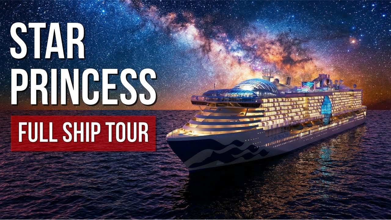 Inside Star Princess Cruise Ship - Full Tour of Pools, Dining & Cabins ...