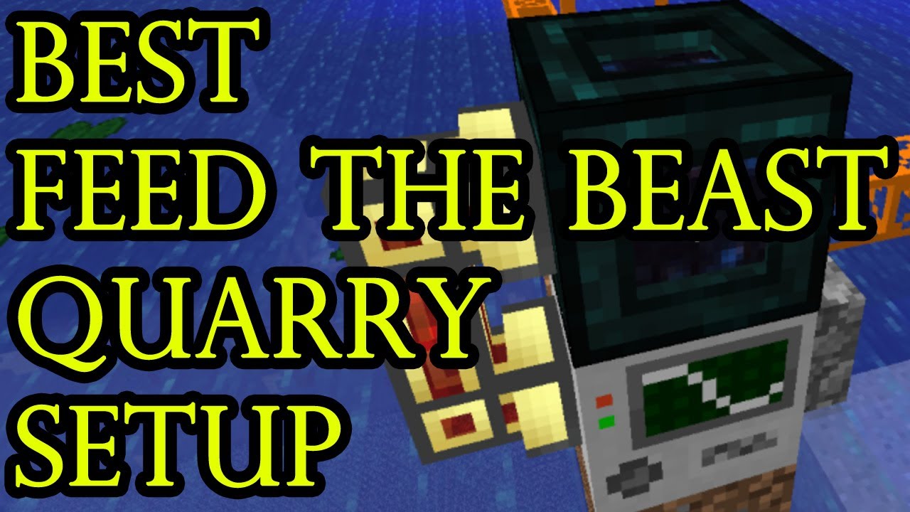 Best Quarry Setup Feed The Beast - YouTube