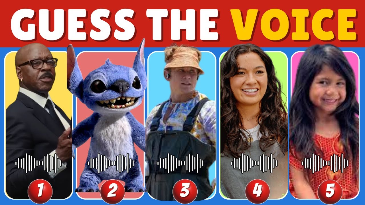 Guess Lilo & Stitch 2025 Movie Characters by Their Voice ~ New Lilo ...