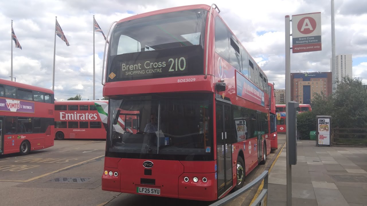 (Brand New BYD BD11s Buses) - Journey on - BDE3029 - LF25SYU - on Route 210 - 09/07/2025 - YouTube