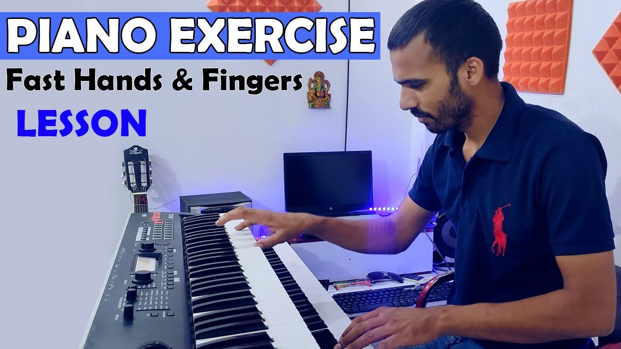 Piano Exercise For Beginners: Fast Fingers Speed Piano Exercise | Dsr ...