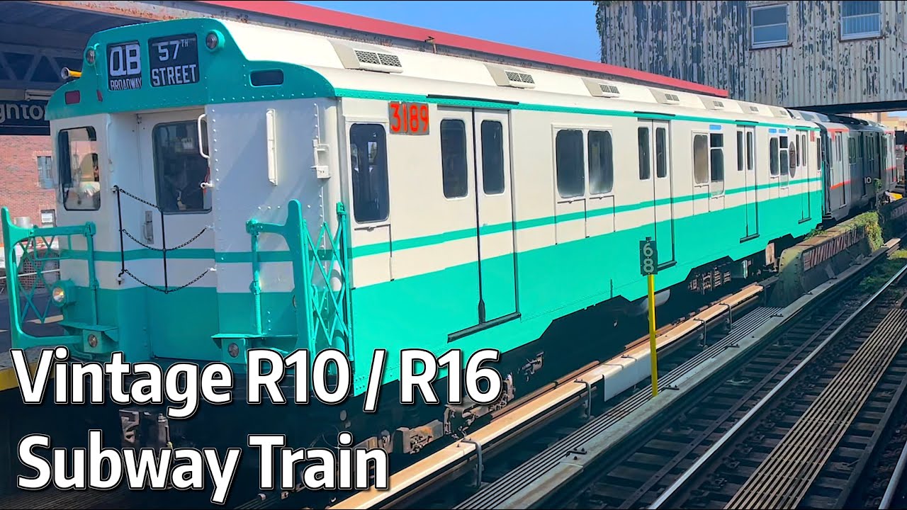⁴ᴷ⁶⁰ Vintage R10s and R16s Running at the NY Transit Museum "Parade of ...