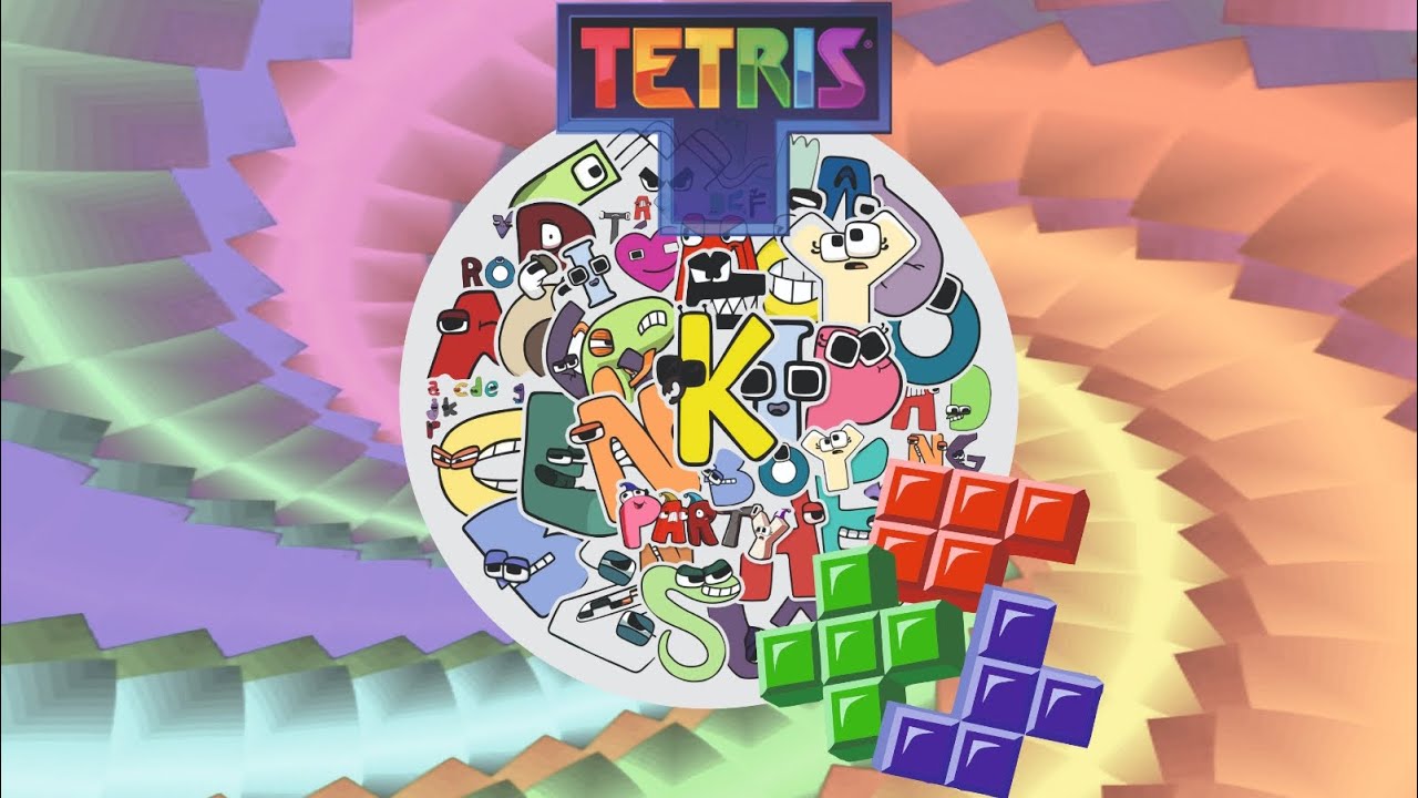 Alphabet lore play Tetris in real life transformation - YouTube