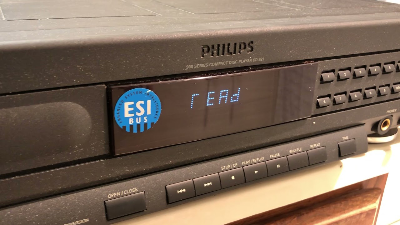 Vintage Philips 900 Series CD 921 Single Disc CD Player - RARE! - YouTube