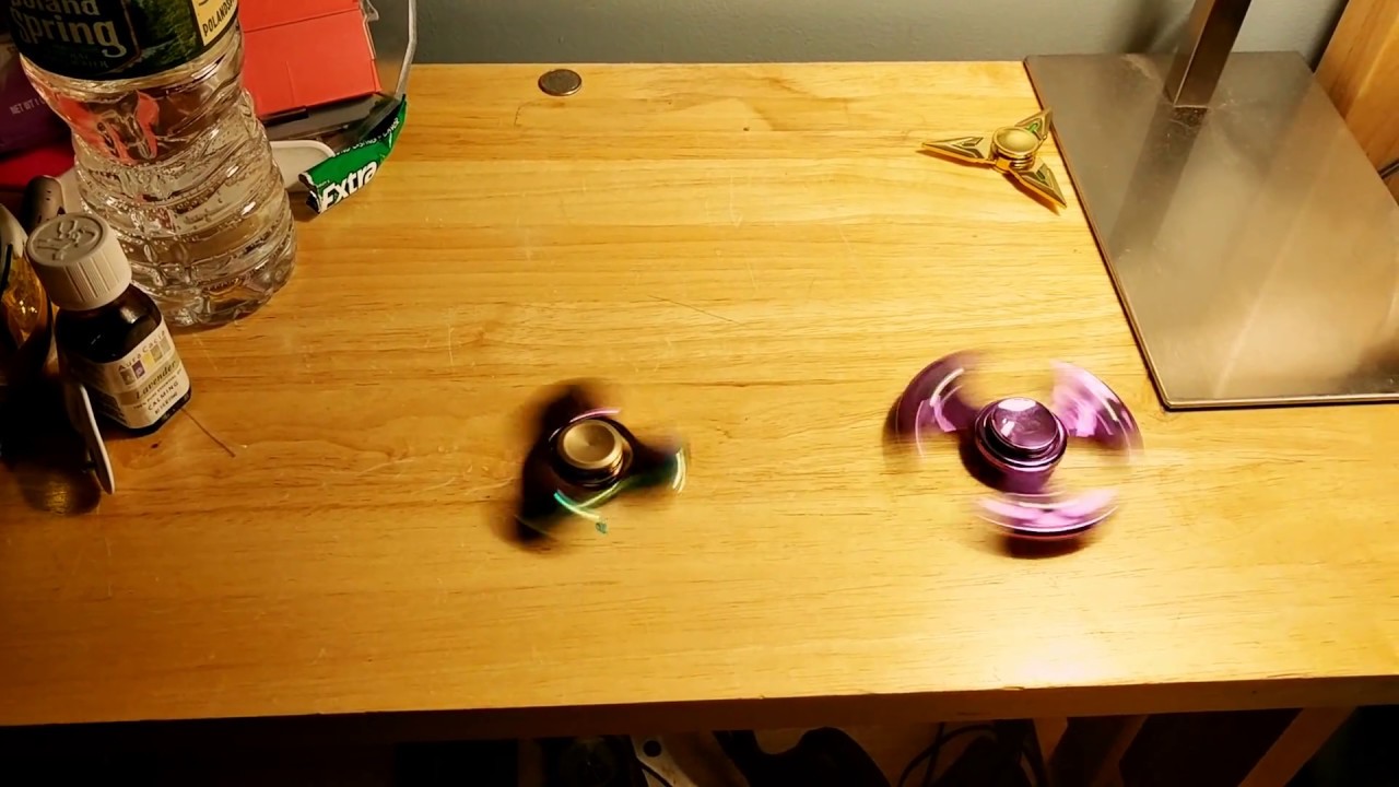 1 dollar fidget spinner VS 20 dollar fidget spinner - YouTube