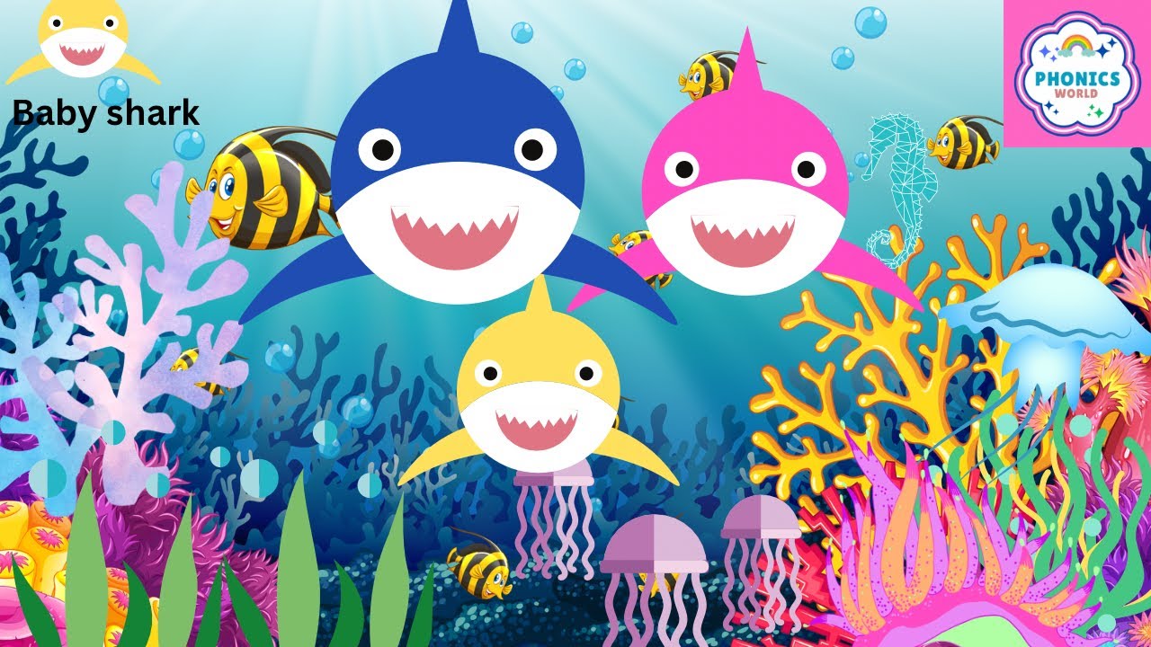 Baby Shark song- Fun Kids' Song with Animated Sharks | #15 - YouTube