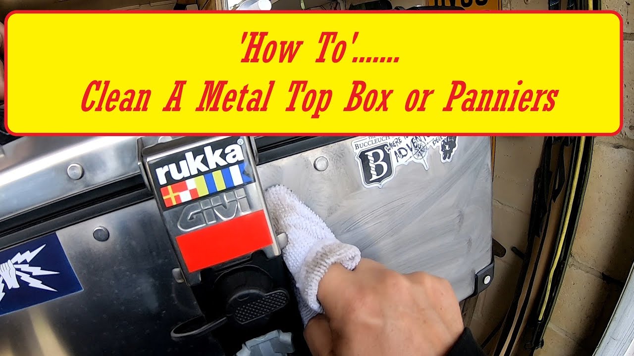 How to Clean Metal Top Box or Panniers - YouTube