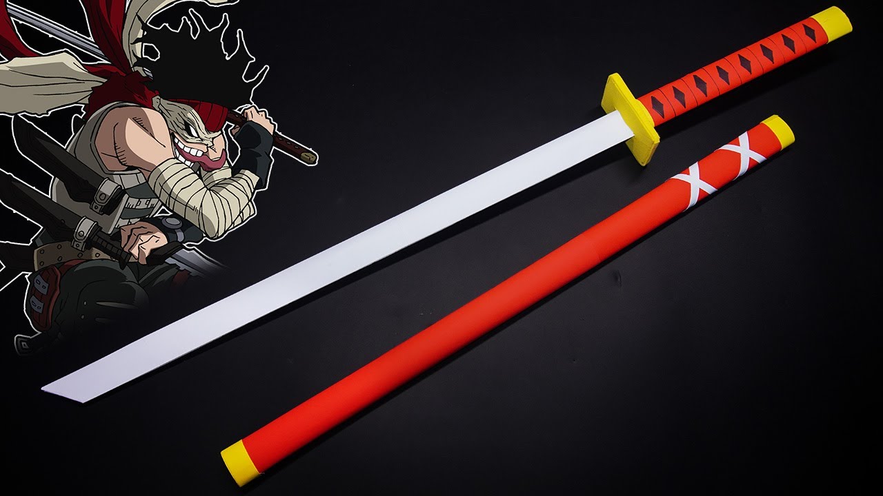STAIN SWORD My Hero Academia How to make paper ninja sword - YouTube