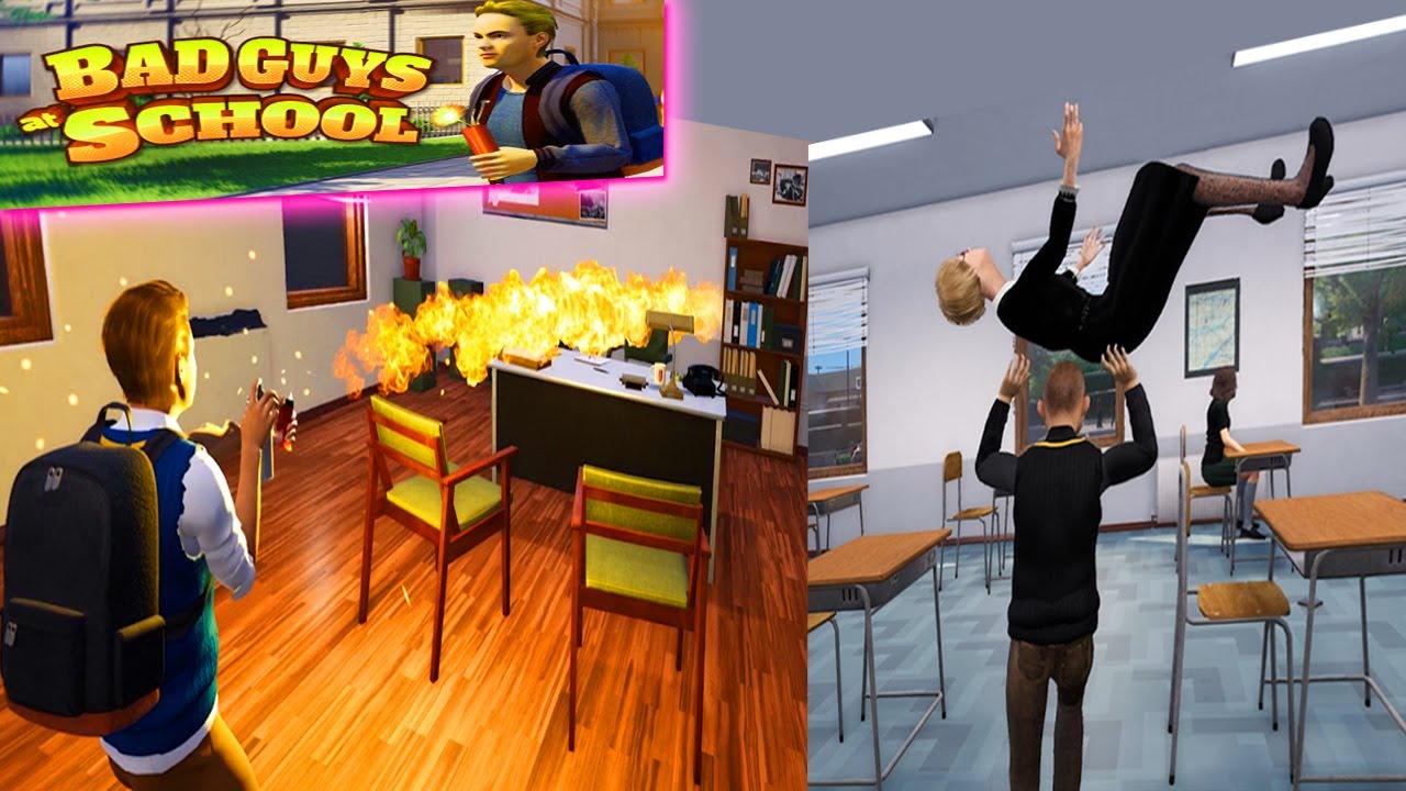 Bad Guys at School Trailer Begin Gameplay PC - YouTube