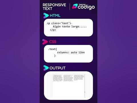 DemoCode: Texto en columnas responsive con HTML + CSS - YouTube