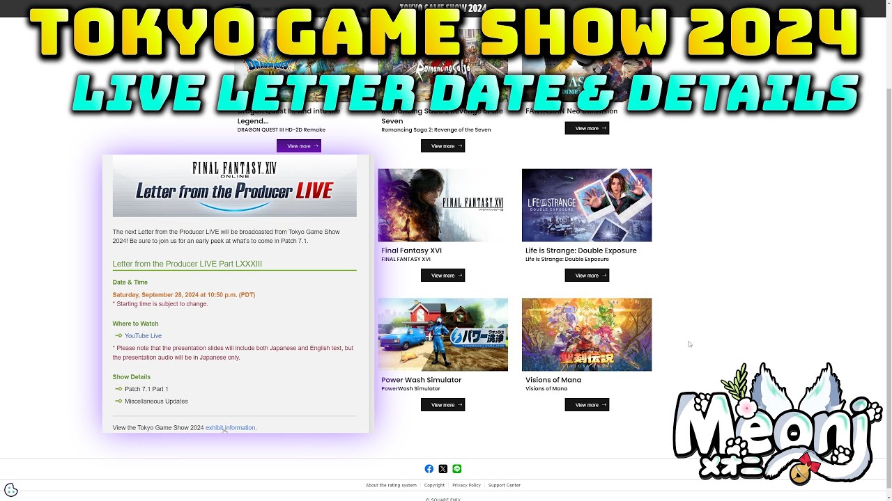 FFXIV: Live Letter 83 Date & Details! - YouTube