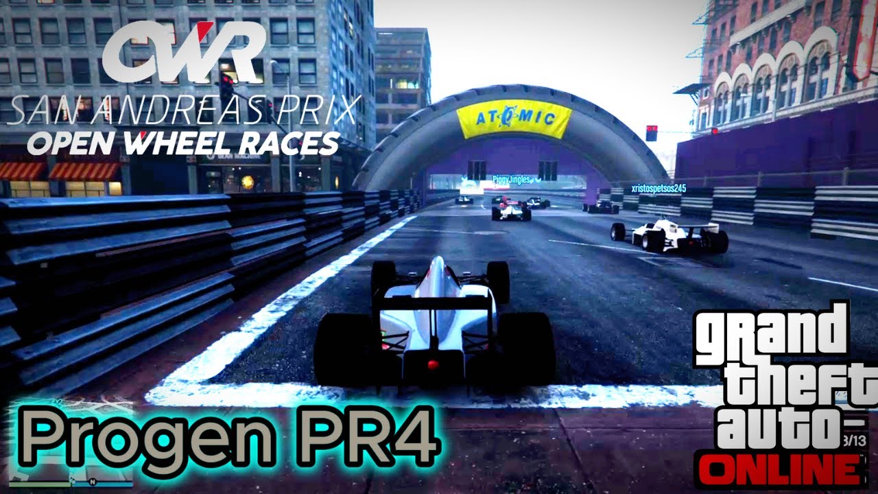 GTA 5 ONLINE (F1) | OPEN WHEELS RACING [Urban Renewal] Progen PR4 full ...