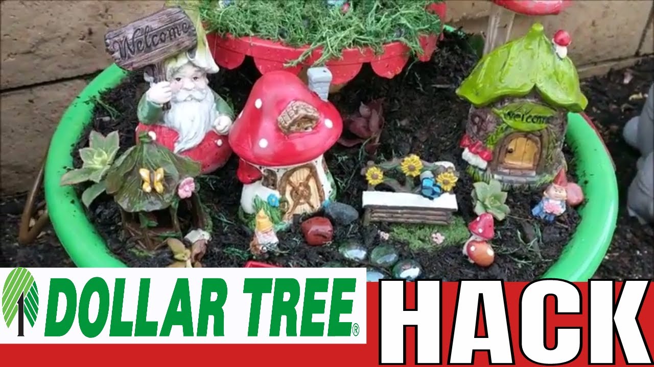 Dollar Tree LANTERN HACK & Fairy Gardens! - YouTube