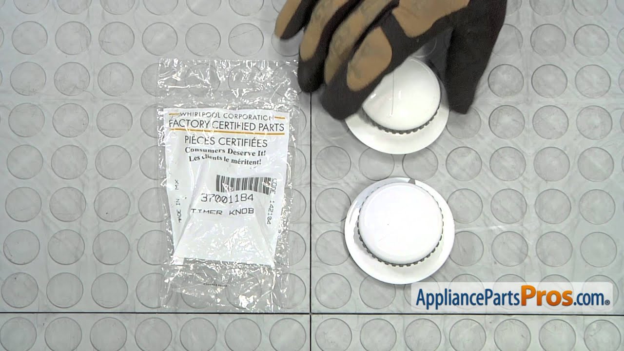 How To: Whirlpool/KitchenAid/Maytag Timer Knob & Skirt WP37001184 - YouTube