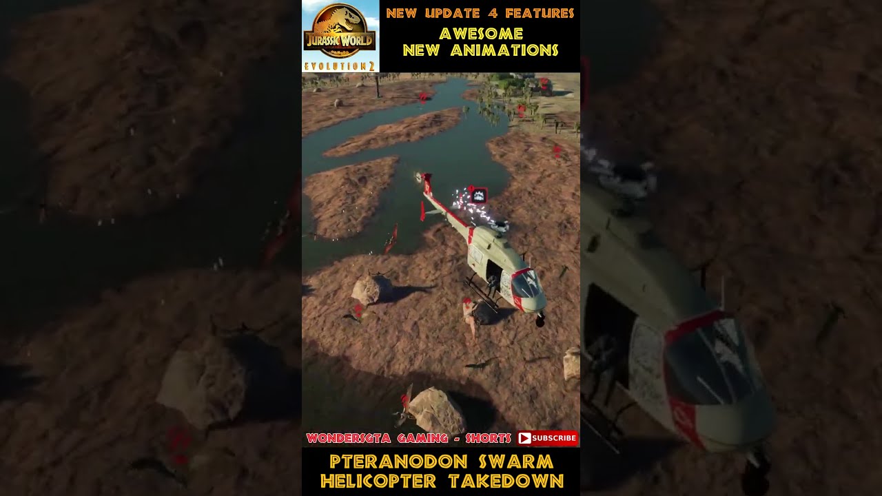 PTERANODON SWARM DESTROYS HELICOPTER! - Late Cretaceous DLC - JWE2 - # ...