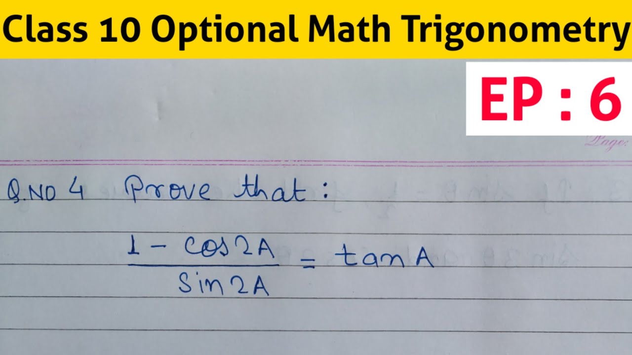 Trigonometry || Trigonometry Class 10 || Optional Math Class 10 ...