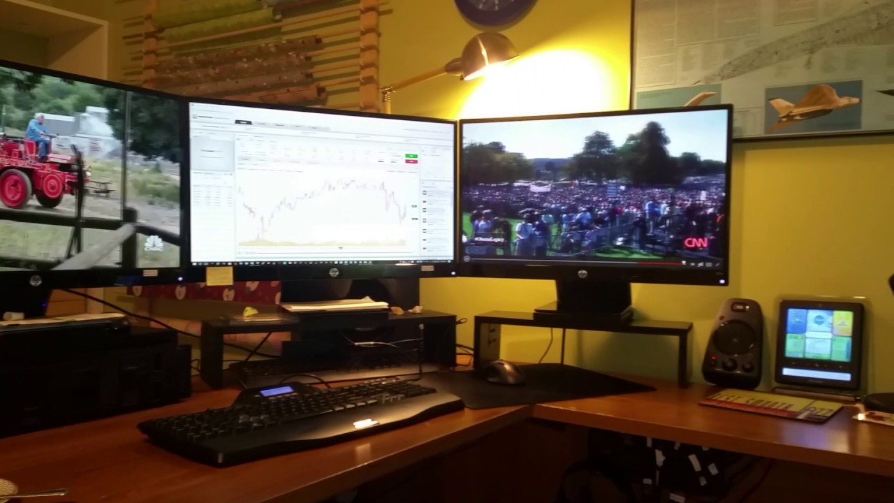 Soccer-22's Home Workspace with Three HP 27" VX Monitor Setup and other ...