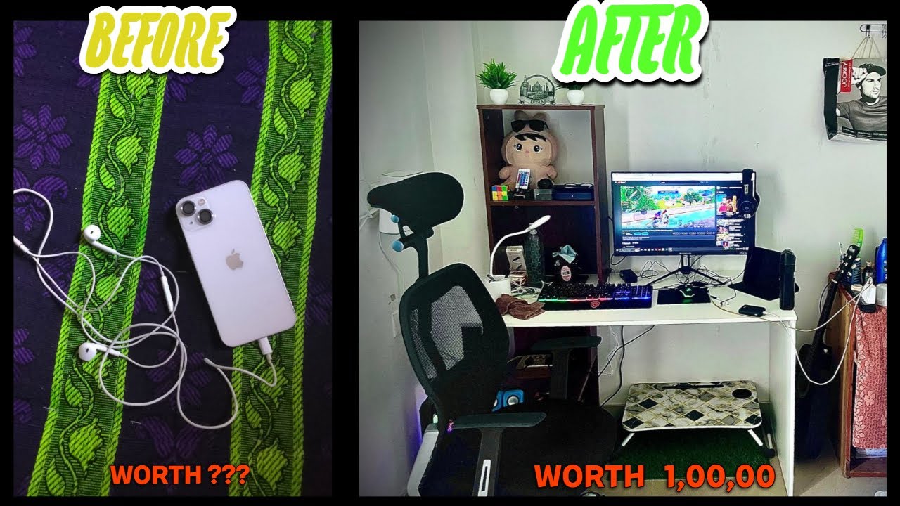 BEFORE AND AFTER GAMING SETUP - YouTube