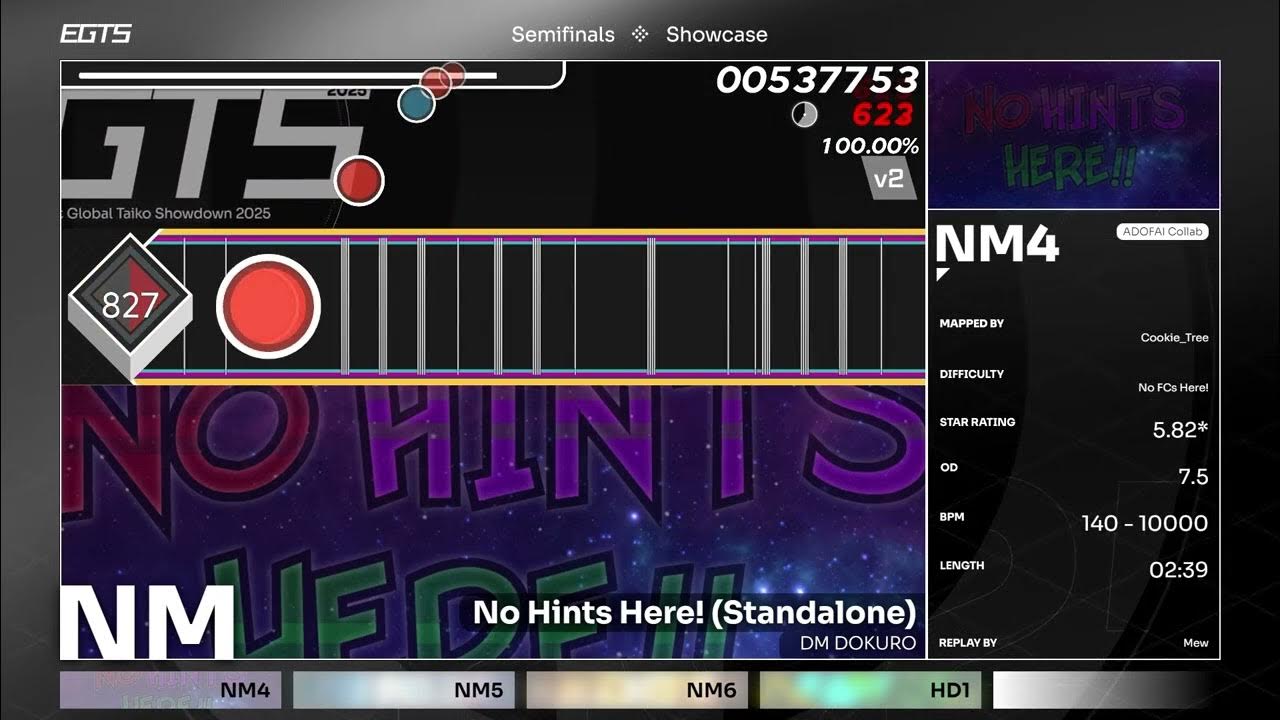 DM DOKURO - No Hints Here! (EGTS 2025 x ADOFAI - Neo Cosmos, SF NM4 pick) - YouTube