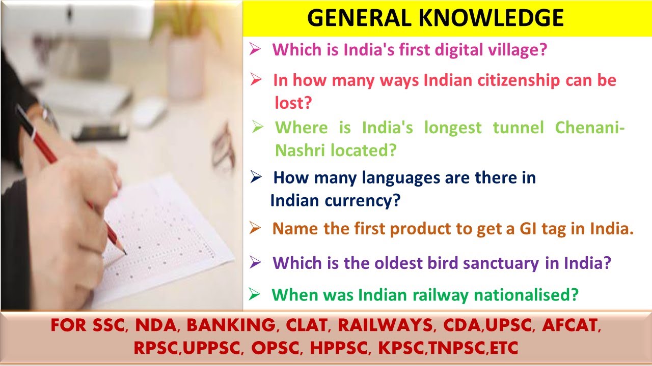 GENERAL KNOWLEDGE - YouTube