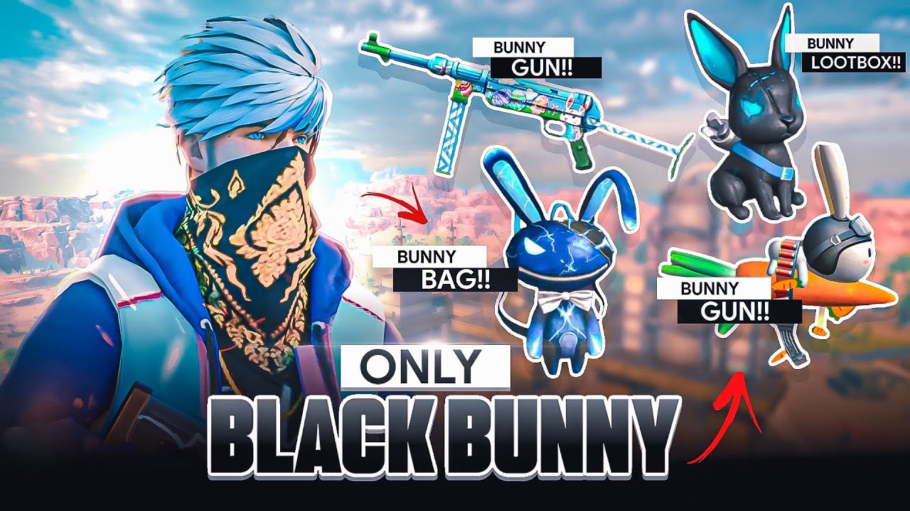 Free Fire But Only Black Bunny In Solo vs Squad Challenge 🤫 Hakson ...