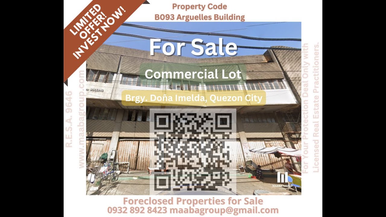 Arguelles Building for Sale in Quezon City - YouTube