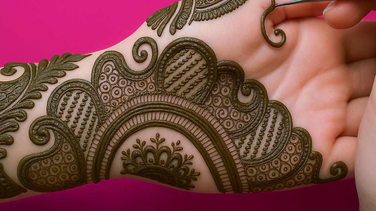 तीज मेहंदी |l sime easy arabic Mehendi Design ll rakhi mehandi design ...