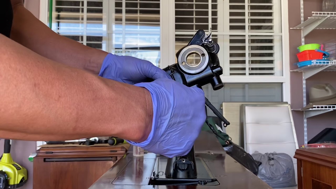 Singer 201 remove the potted motor - YouTube