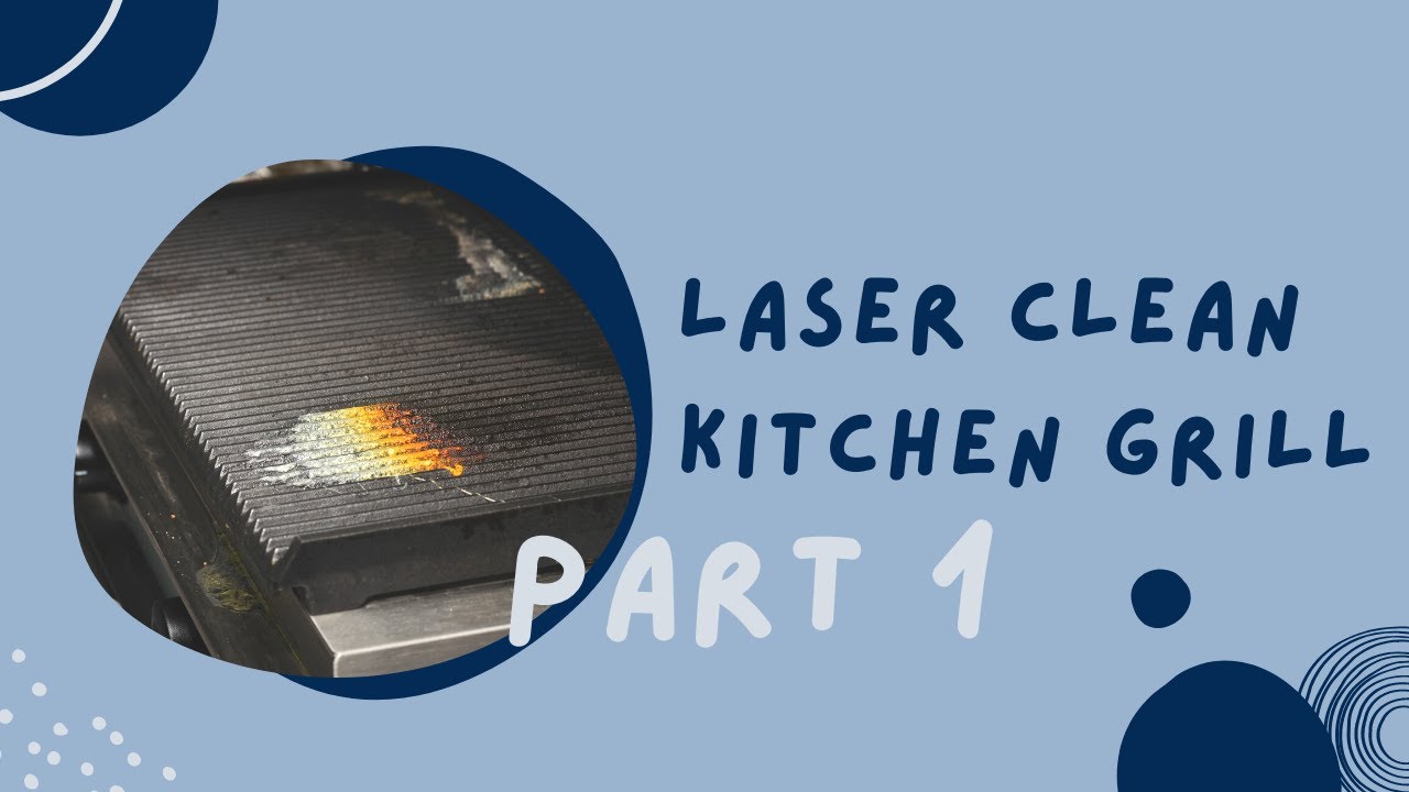 Lasersko čišćenje grill kuhinjskog roštilja 1 || Laser cleaning of the ...
