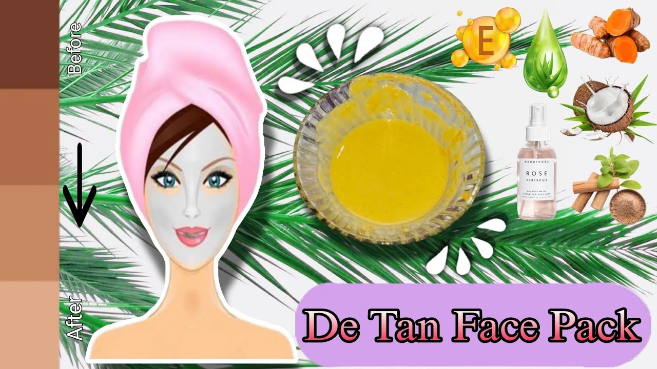 Super Effective De Tan Face Pack||Very Quickly Remove All Tan from Face ...