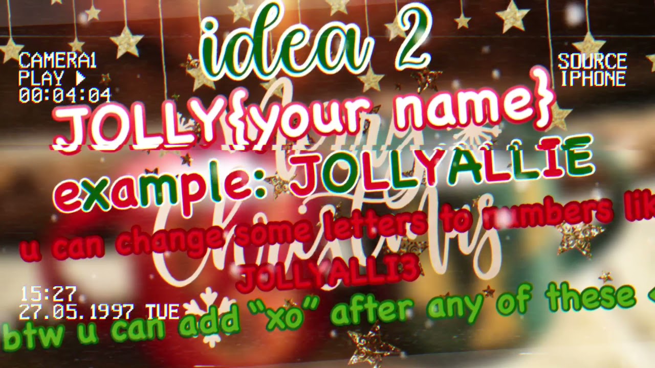 READ PINNED COMMENT |Christmas names for ur roblox display name/YouTube ...