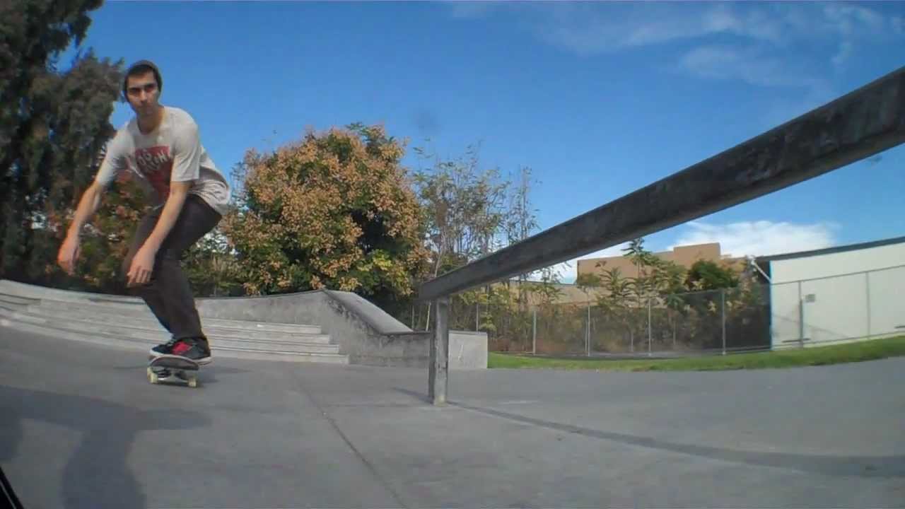 James Ursua kick flip backside lip slide - YouTube