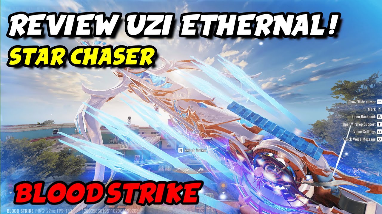 Review New Skin Uzi Ethernal (Star Chaser) - Blood Strike - YouTube