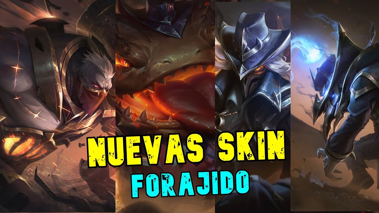 !Nueva skin! 🤠 Forajido Sion, Tahm Kench, Samira, Viktor, Twitch ...