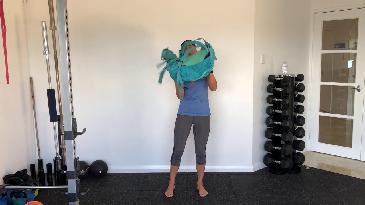 overhead press without any gym equipment - YouTube