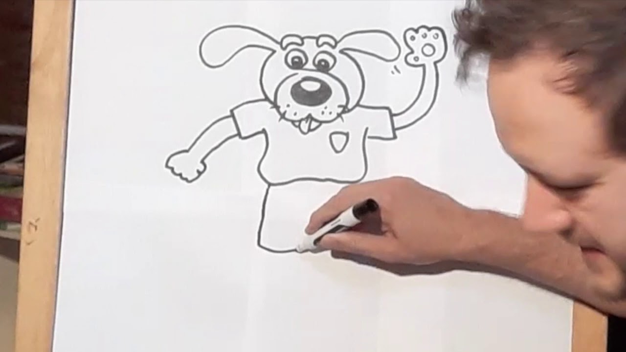 How to draw Donny Dog (Doncaster Rovers) - YouTube