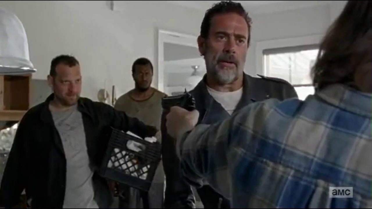 The Walking Dead 7x04 Carl Threatens Negan - YouTube