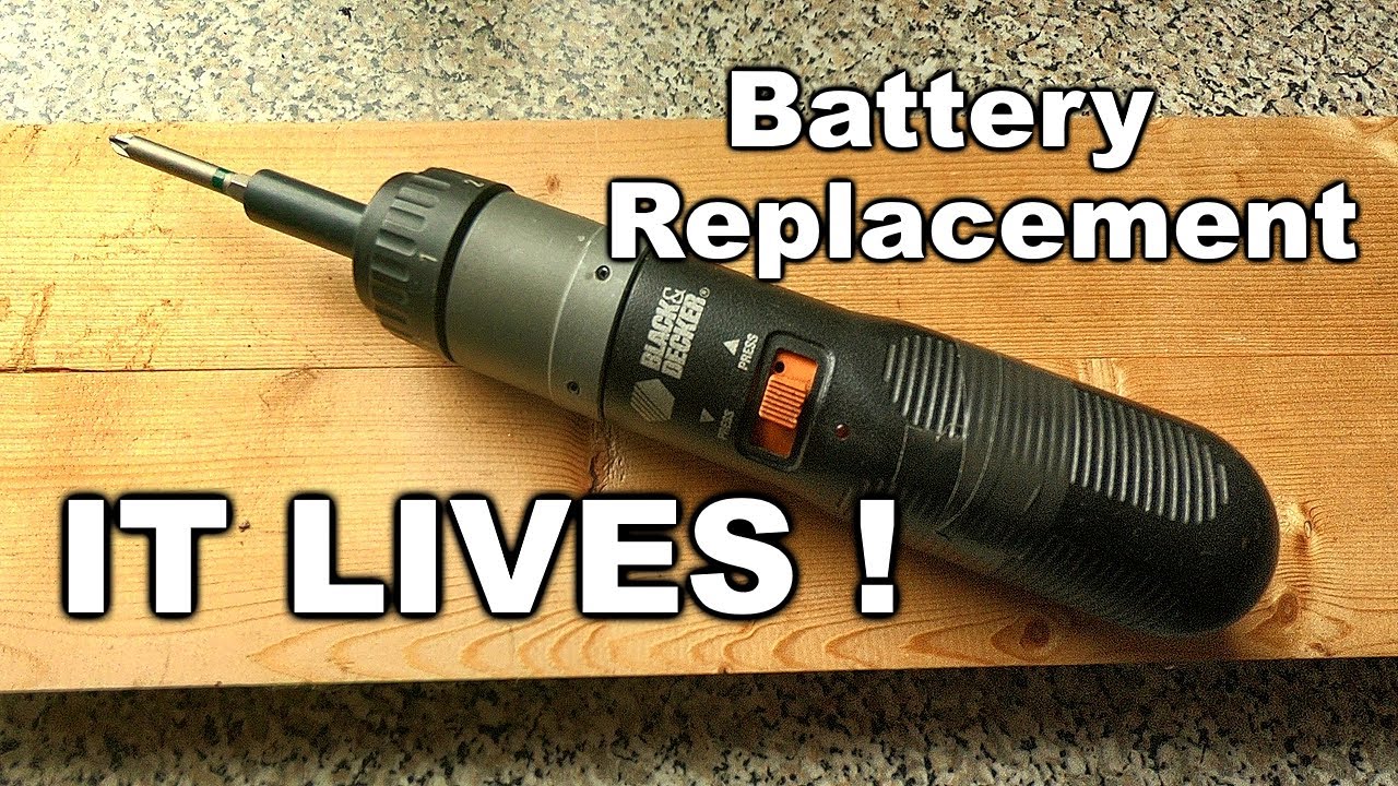 Black And Decker 9019 Screwdriver Lithium Battery Replacement YouTube