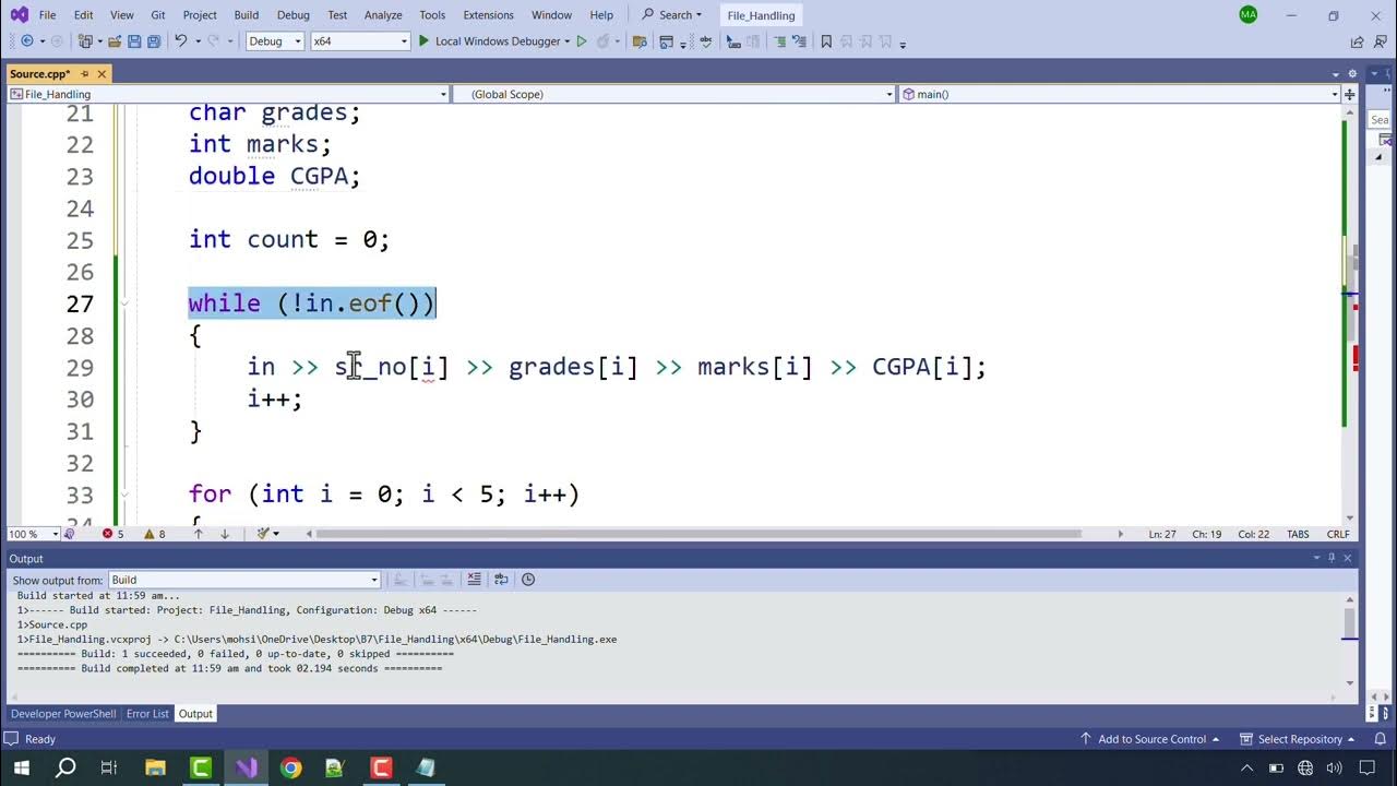 5. PF - File Handling - Counting Entries in a File - YouTube
