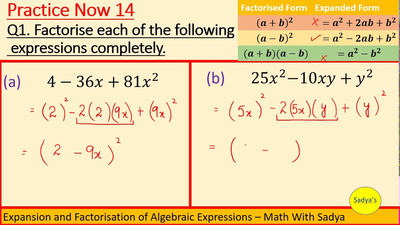 Practise Now 13, 14, 15 | Part 10 | D2 | NSM 2| Expansion and ...