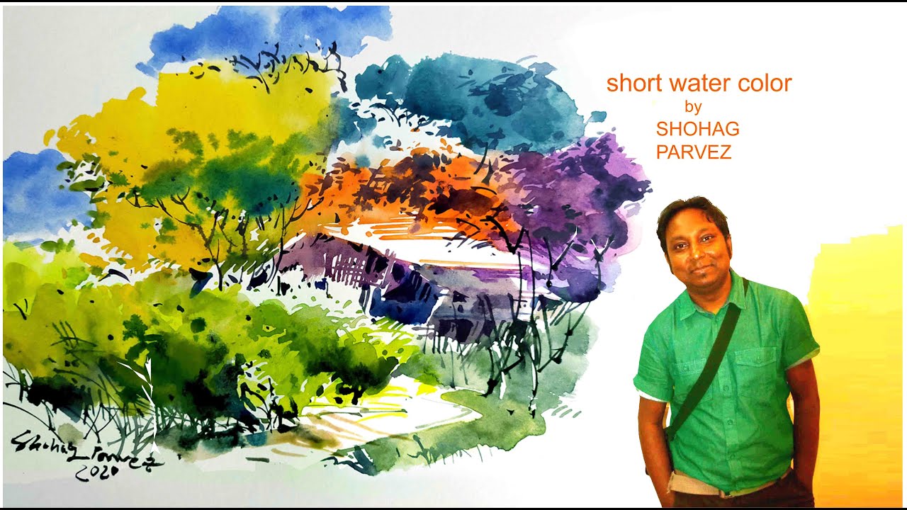 SHORT WATER COLOR BY SHOHAG PARVEZ . - YouTube
