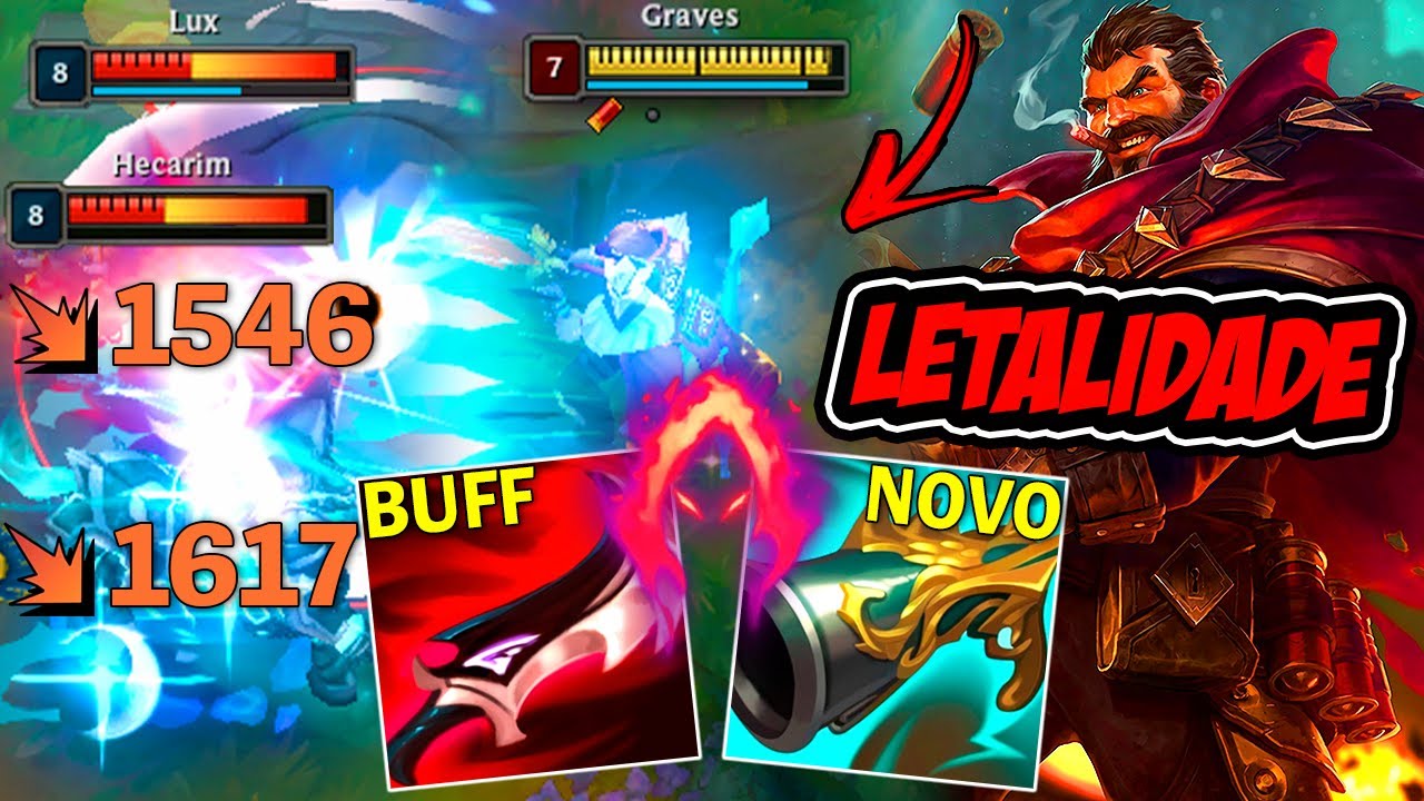 GRAVES FULL LETALIDADE VOLTOU COM O BUFF NA DRAKTHARR - LEAGUE OF ...