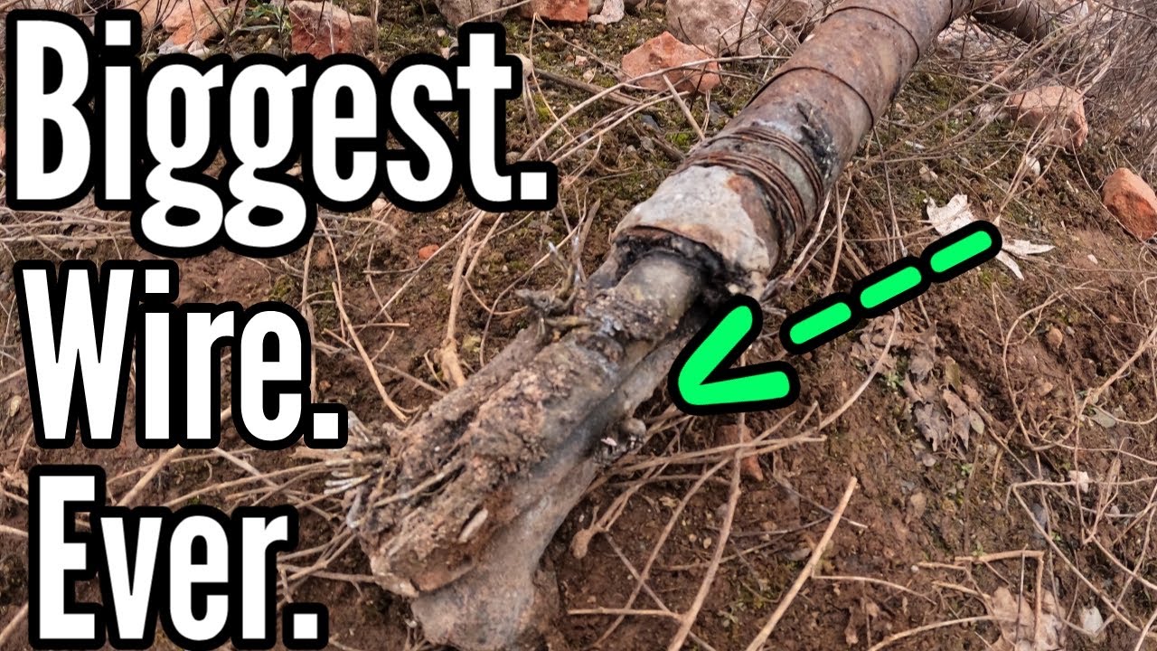 Finding the biggest "copper" wire I have ever scrapped ! - YouTube