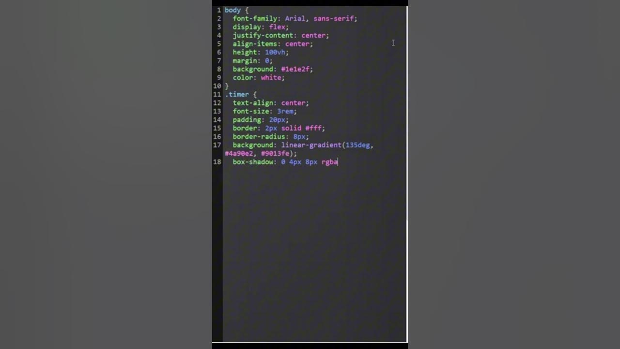 Countdown Timer Animation | CSS & JavaScript Tutorial#shortsfeed #shorts - YouTube