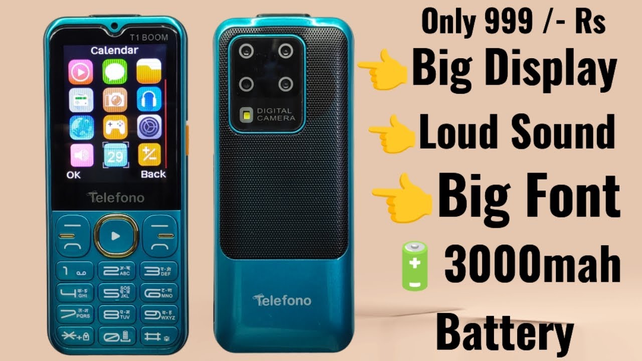 Telefono Big Screen Phone🔋Big Battery | Unboxing | Price | Review ...