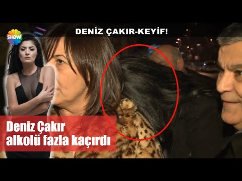 Deniz Çakır alkolü fazla kaçırdı, evini bulamadı!
