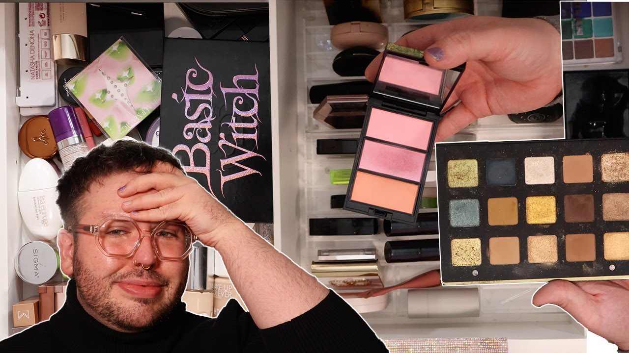 complete makeup collection tour | all the makeup I haven't used this ...