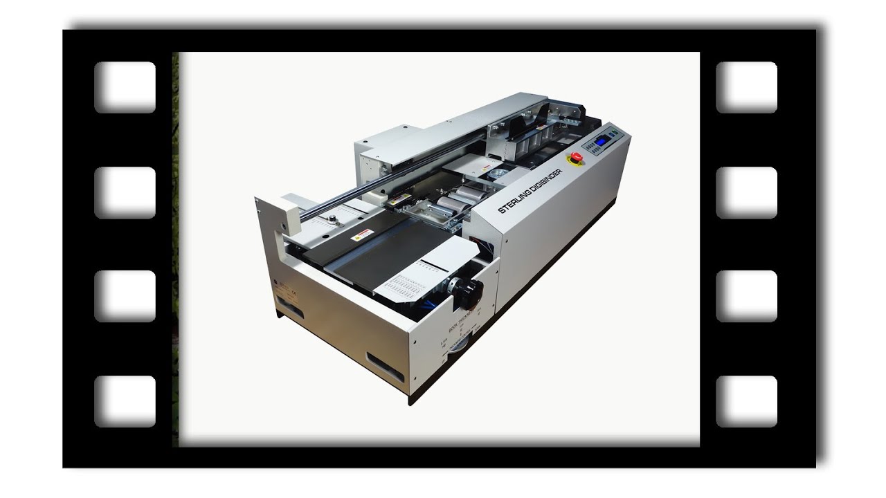 The Sterling Digibinder, Automatic Perfect Binder - YouTube